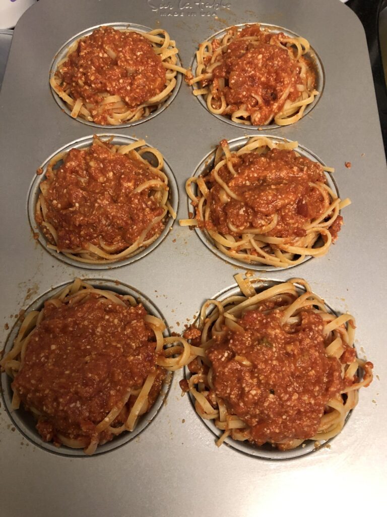Spaghetti Nests - Three Chicks and a Whisk